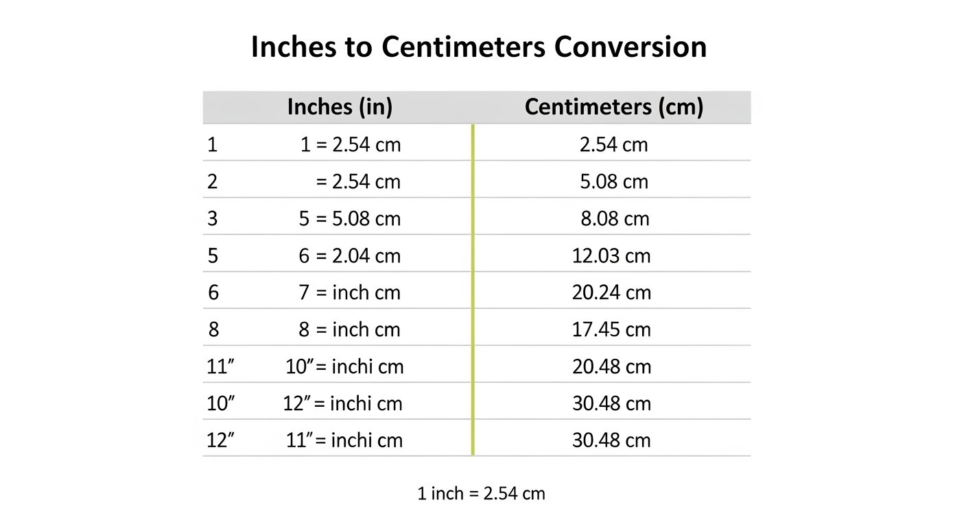 Shirt Size Chart Guide: Inches to CM Conversion - vastgent.com